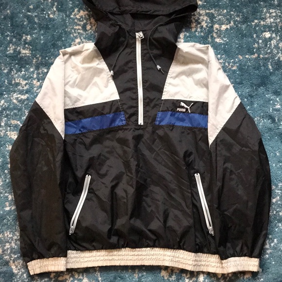 Puma | Jackets & Coats | Vintage 8s Puma Pullover Windbreaker Jacket ...